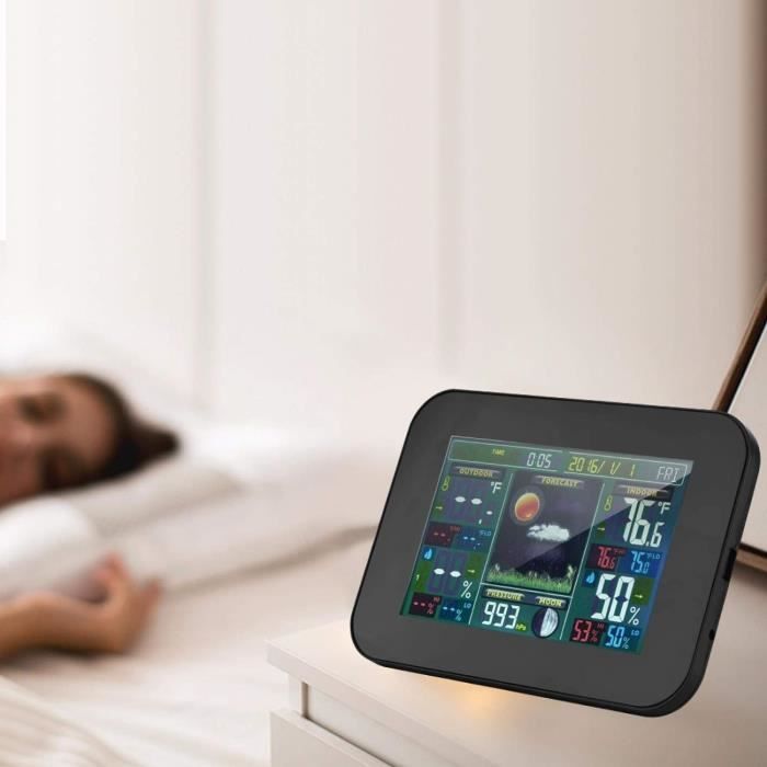 Indicateur De Tendance Station Météo Sans Fil Météo En Temps(Black, 110 ...