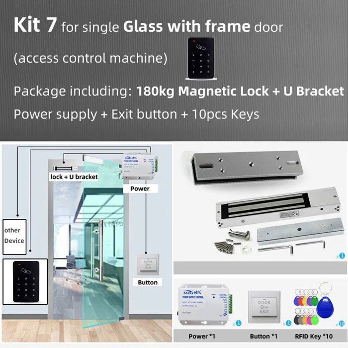 Système de contrôle d'accès RFID,ouvre-porte électronique,ensemble de ...