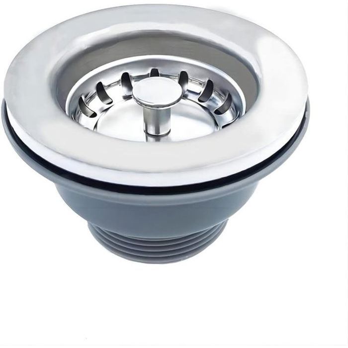 Bonde D'évier sans Trop Plein Panier Inox ø 85 mm 1½ Acier Inoxydable ...