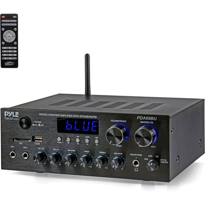 Pyle Ampli Bluetooth pour la Maison - Récepteur Stéréo 300W avec MP3 ...