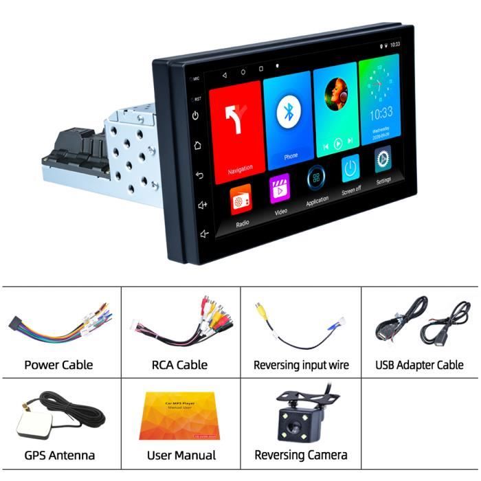 1 16G 4led Carplay - Autoradio multimédia Android 11, 7 ", Carplay, Gps ...