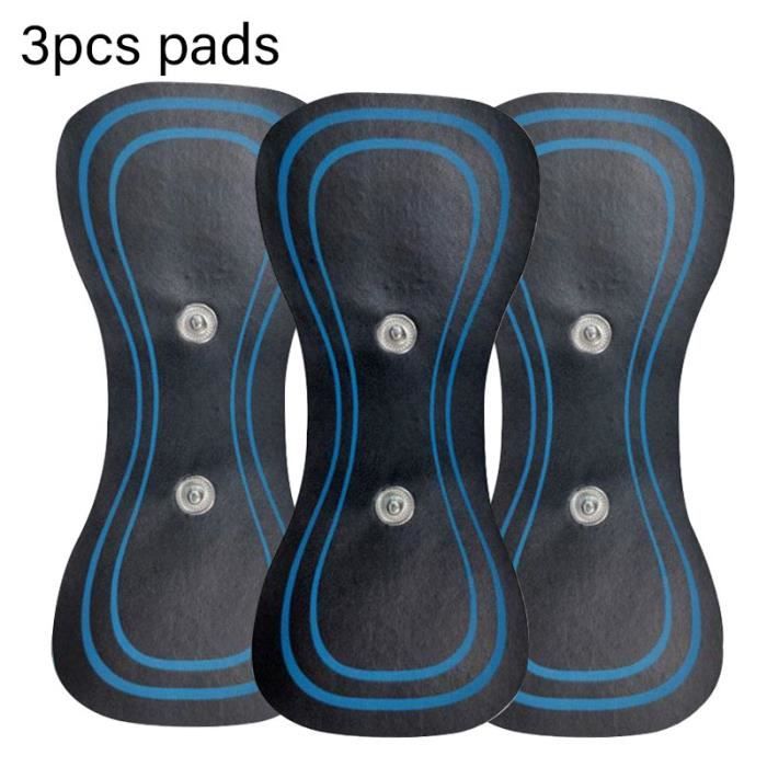 3 tampons-appareil de Massage électrique pour le cou et les cervicales, 8 modes, stimulateur de ...