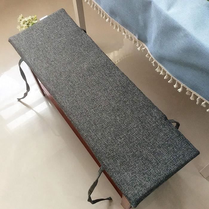 Intérieur Extérieur Coussin De Banc,Couleur Solide Lin Coton Coussin ...