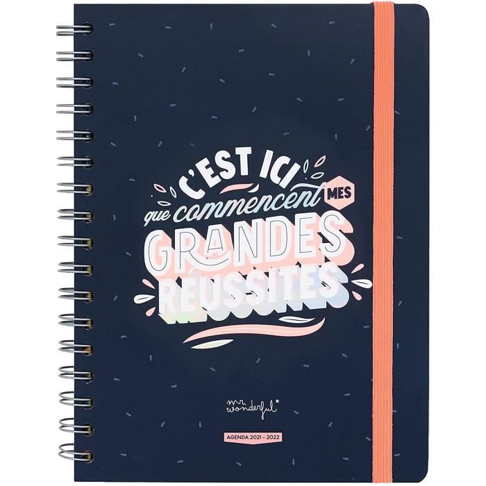 Agenda classique 2021-2022 Semainier - C’est ici que commencent mes ...