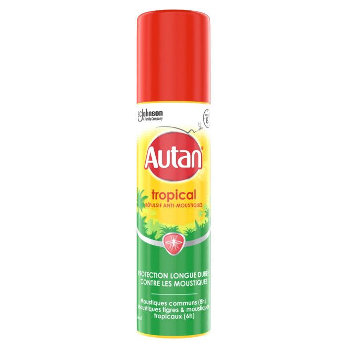 Pack de 3 - Autan Tropical Spray Aerosol 100 Ml - Cdiscount Au quotidien