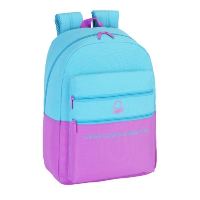 BENETTON - Grand cartable 44cm ados et collégiens Multicolore Benetton ...