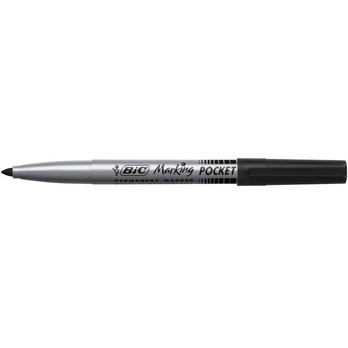 BIC Permanent Marking Pocket Marqueur 1445 Noir - Cdiscount Beaux-Arts ...
