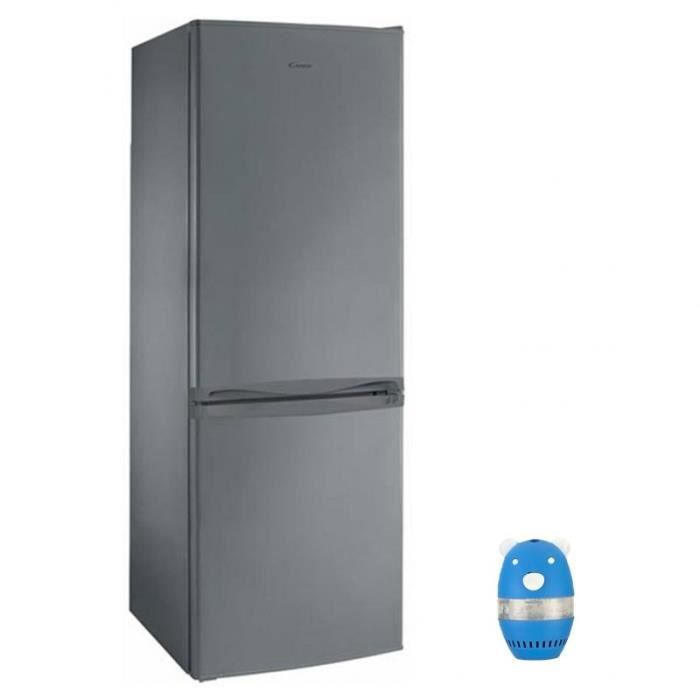 CANDY REFRIGERATEUR Frigo combiné inox 432L Froid ventilé No frost ...