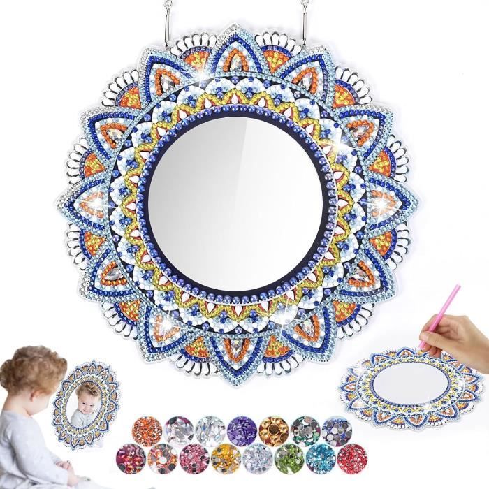 5D Diamond Painting Mirror, Maquillage Jouet Miroir De Peinture Diamant, Enfant Activité ...