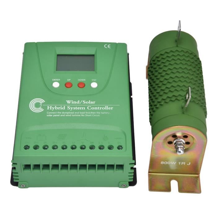 GOTOTOP Contrôleur hybride solaire éolien Régulateur de charge de poussée de MPPT de contrôleur ...