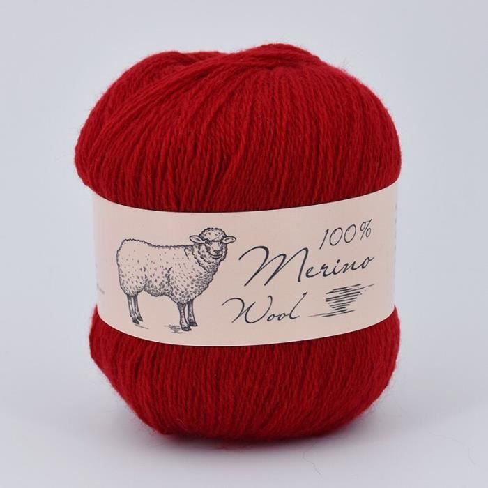 Fil de laine 100 pour tricot à la main laine mérinos moyen fin doux ...