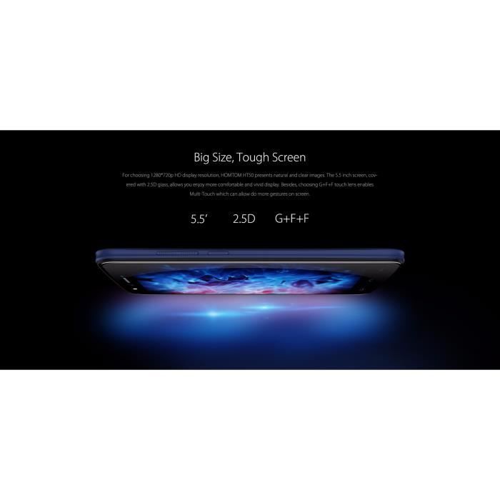HOMTOM HT50 4G Smartphone 5.5" IPS Android 7.0 1.3GHz MTK6737 Quad Core ...