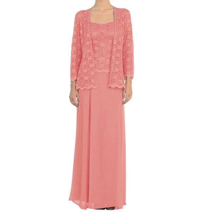 Robe ZDOZZ Mère de la robe de mariée robe de soirée en dentelle s veste ...