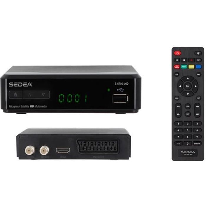 Récepteur Satellite Multimédia - SEDEA - S-6700 HD - Enregistreur ...