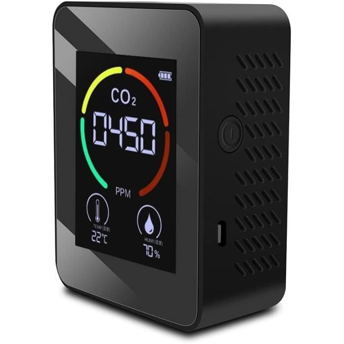 Moniteur de qualité de l'air Détecteur portatif de dioxyde de carbone 3 ...