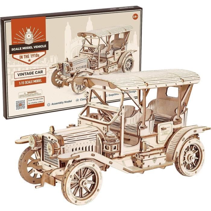 Rowood Puzzle 3d Bois Maquette Voiture Eois A Construire Adulte Voitures Classiques
