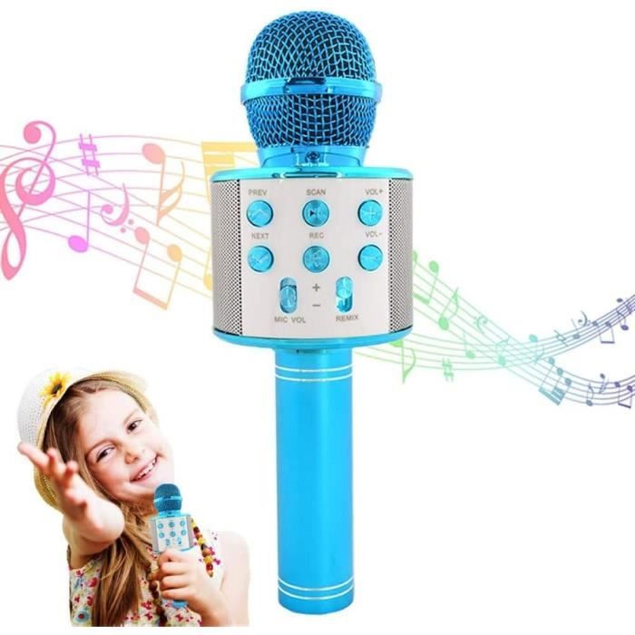 Microphone Bluetooth Sans Fil Karaoké Pour Enfants, Microphone Karaoké ...