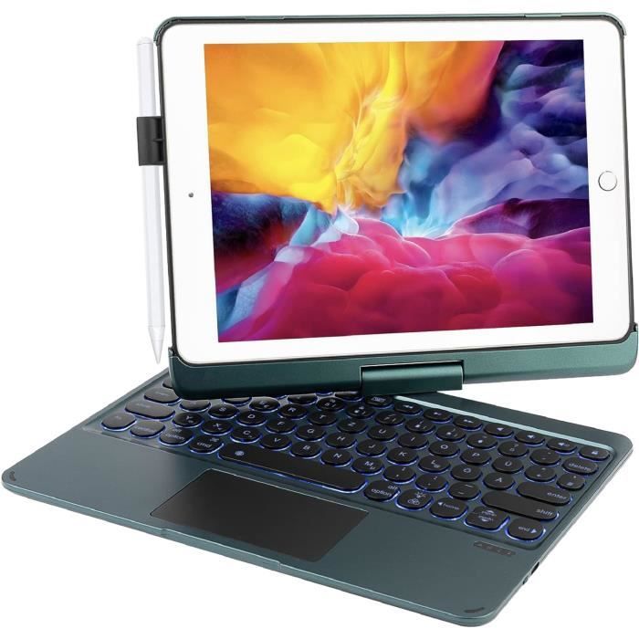 Étui Pour Ipad 9 8e 7e Génération Avec Clavier Qwertz Allemand