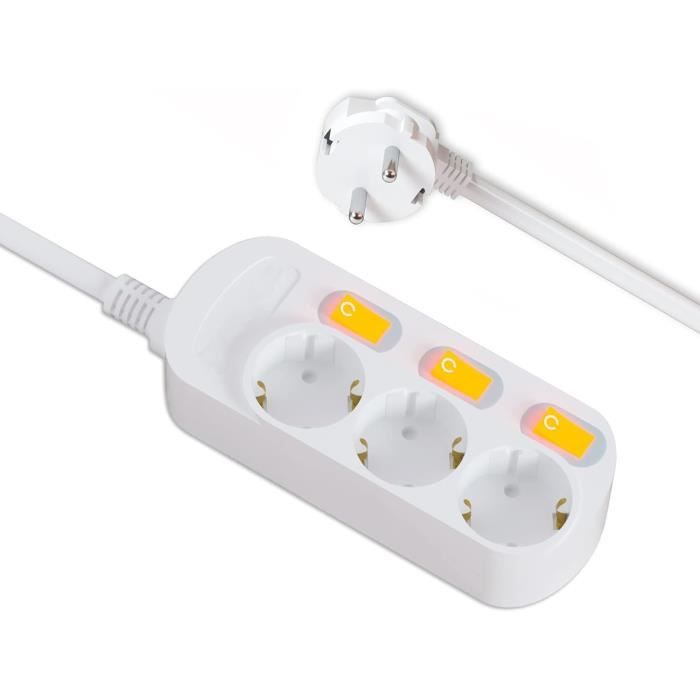 Multiprise Sinzeln Commutable Avec Protection Contre Les Surtensions 16 ...