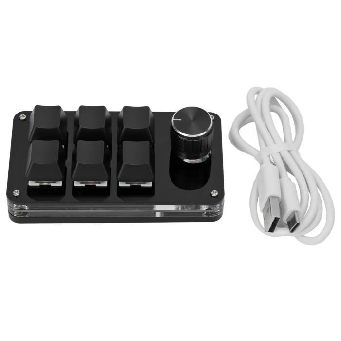 Mini clavier de jeu mécanique Clavier mécanique à une main ...