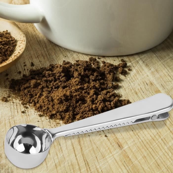 Cuillère à Café, Cuillère à Mesurer 2 en 1 en Acier Inoxydable avec ...
