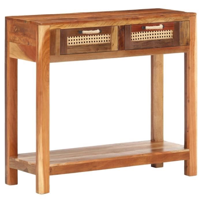 DBA(288098)Table console 86x30x76 cm Bois de récupération massif ...