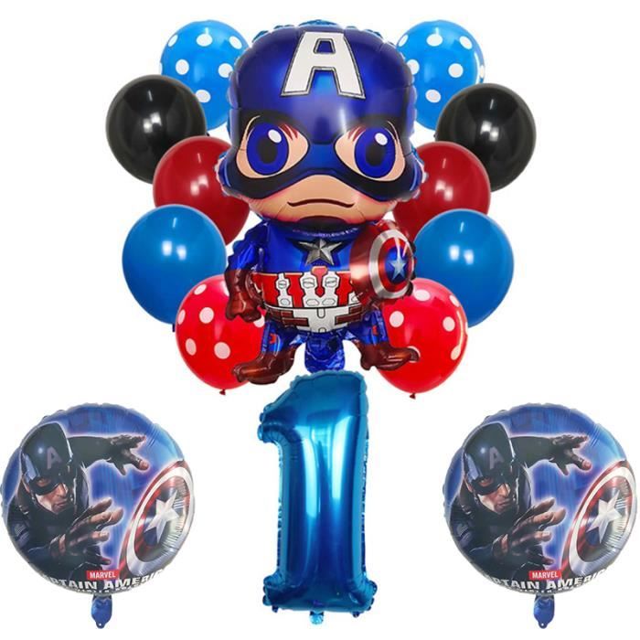 BALLON DECORATIF,plum--Ballon Spiderman Captain America en aluminium ...