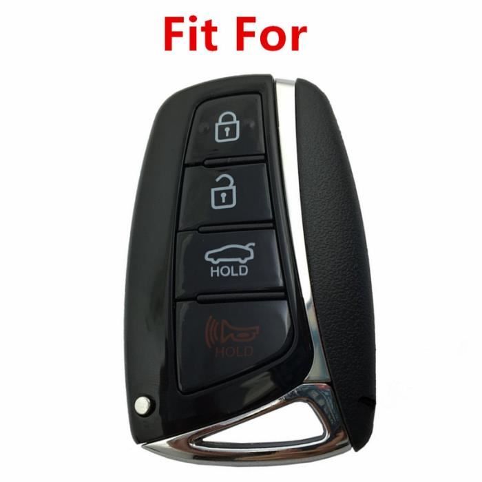 8-Red Thread -étui à clés en cuir véritable pour Hyundai I40-DN8-IX35-Tucson-Verna-Solaris ...