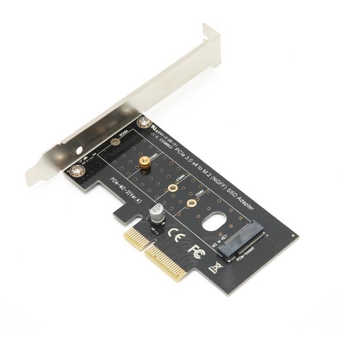 Carte adaptateur PCI-E 3.0 X4 vers M.2 NVMe SSD NGFF Interface Riser Converter Card pour Windows ...