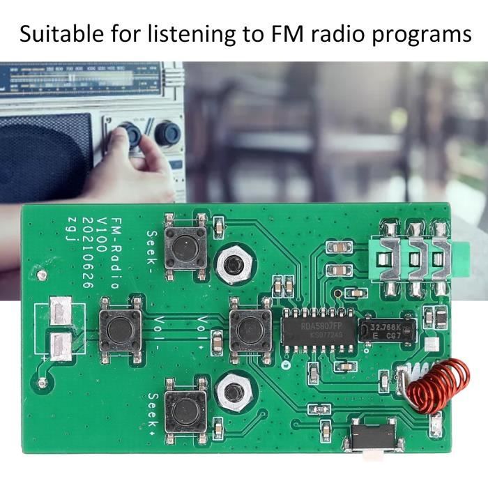 Carte De Réception Radio Module Radio FM DIY Bonne Qualité Sonore - Cdiscount TV Son Photo