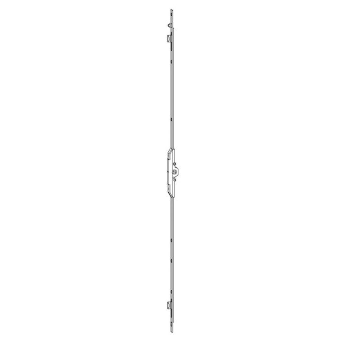 Crémone de coulissant simple pour verrou JET 7,5mm longueur 1600mm cote ...