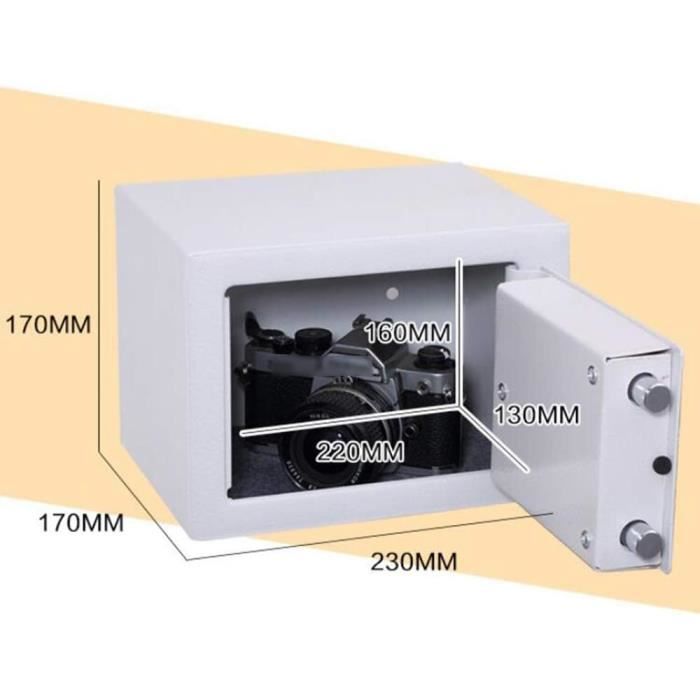 Coffre Fort a Clef, Coffre-Fort mécanique Serrure Haute sécurité en ...