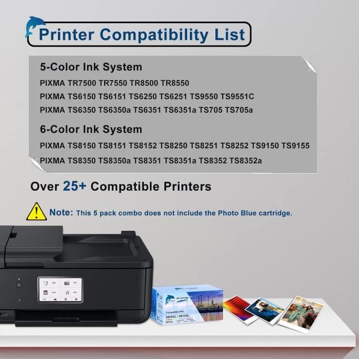 Compatible Cartouche Pour Canon Pgi-580 Cli-581 Xxl Encre Pour Pixma ...