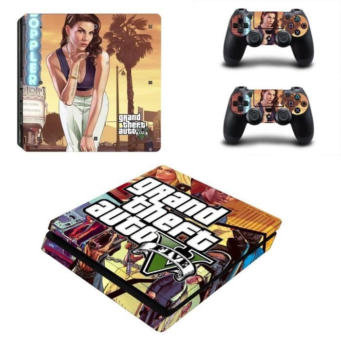 BLEU PROFOND - Grand Theft Auto V GTA 5 PS4 Slim Skin Sticker Cover ...