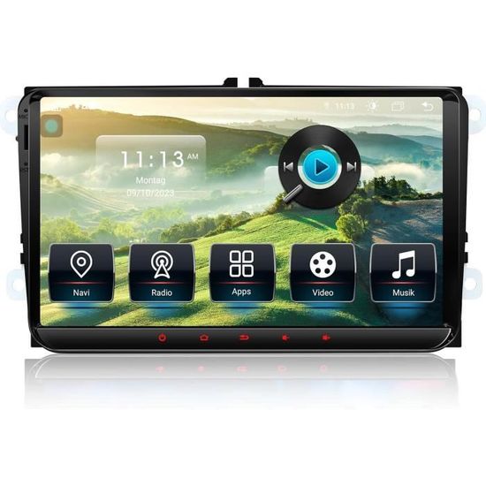 Autoradio pour VW Golf 5 6 T5 Polo Sharan Passat Tiguän [Android 13.0 4GB+64GB 2.0Ghz] Radio ...
