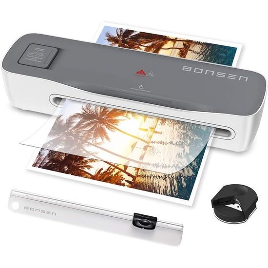 Machine à plastifier, plastifieuse thermique 4 en 1 avec 50 pochettes ...