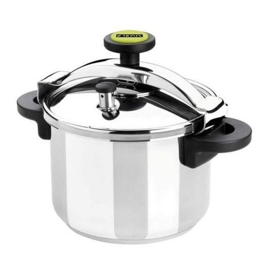 Cocotte Minute Vapeur en acier inoxydable Inox, 8 L, Poignées et ...