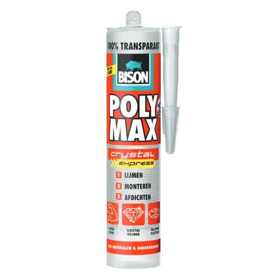 Bison Poly Max Crystal Express, Pâte, Bouteille compressible ...