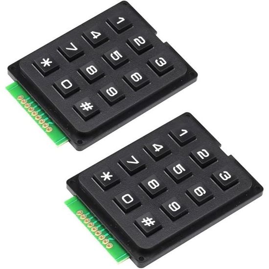2Pcs 4 X 3 12 Clés Clavier Module De Clavier Microcontrôleur Clavier ...