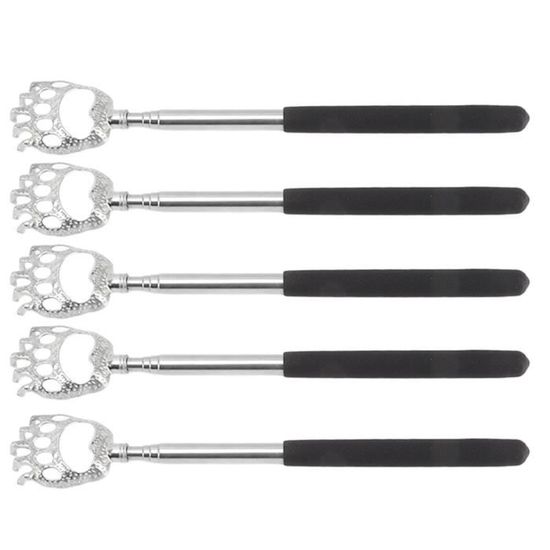 Grattoir dos en métal télescopique HURRISE - 5Pcs - Acier inoxydable ...