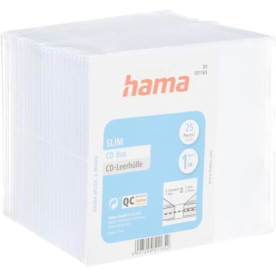 Boîtier "Slim" (Pour Cd Et Disques Blu-Ray, Ultra Mince, Avec Une ...