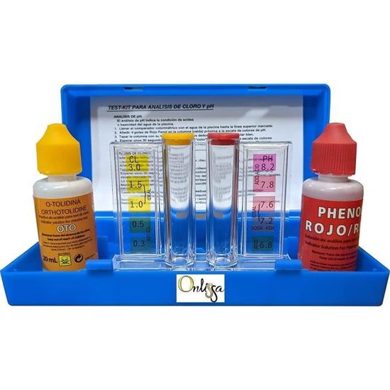 Onlissa Test Kit Ph et Chlore (Otho-Phenol)37 - Cdiscount Jardin