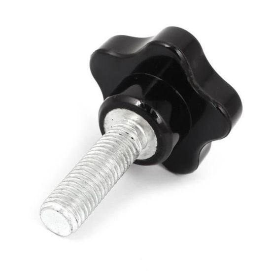 VERYNICE-MAP 50mm diamètre forme étoile plastique M12 x 40mm vis serrage Poignée Bouton ...