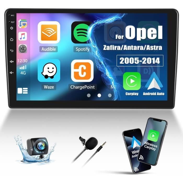 Carplay Android 13 Autoradio pour Opel Zafira-Antara-Astra 2006-2010 avec connexion sans fil ...