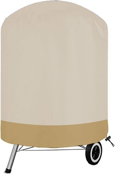 Beige Bache Barbecue Exterieur, 210D Oxford Imperméable Rond Anti-Vent ...