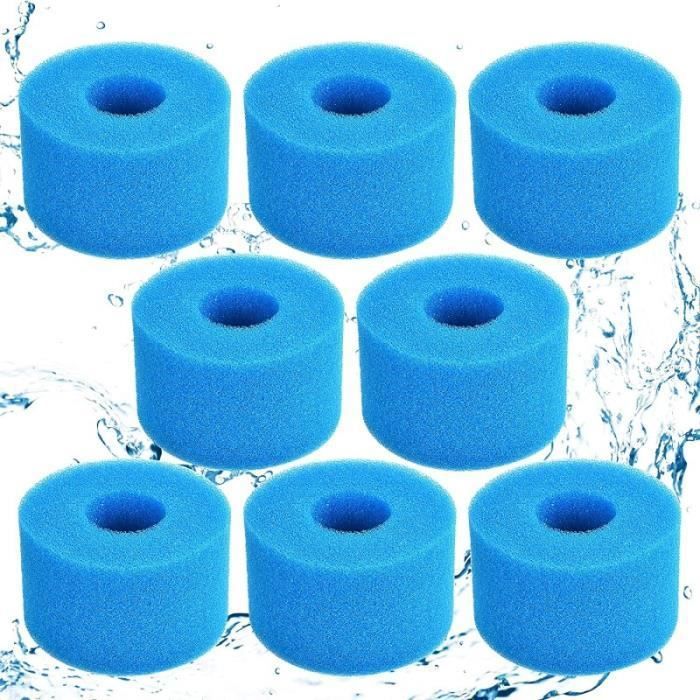 8pc ponge Filtrante Type S1 Cartouche de Filtre en Mousse Rutilisables ...