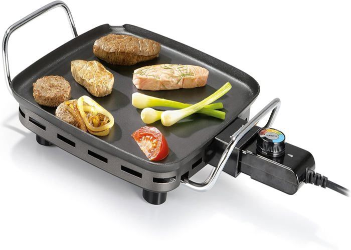 Plancha Princess Chef Mini Classic noire - fonte d'alm - 4 personnes ...