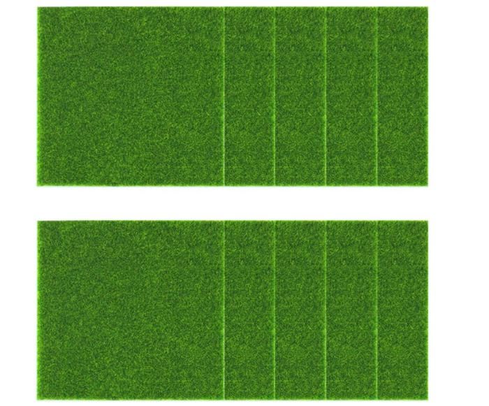 Gazon Artificiel, 10 Pièces Faux Gazon, Décoration de Gazon Artificiel ...