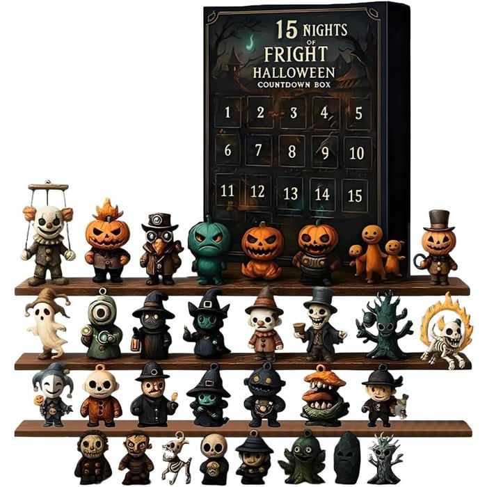 Calendrier De L'Avent Halloween 2025 Compte À Rebours Avec Figurines ...