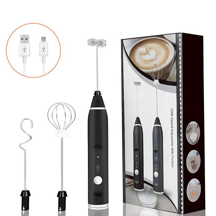 Machine à Mousse Électrique Rechargeable 3 Vitesses avec 3 Agitateurs ...